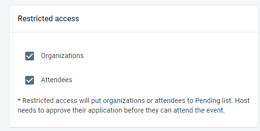 What is Restricted Access?